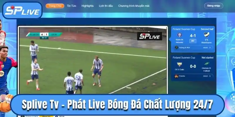 SPLIVE TV Trực Tiếp Bóng Đá Số 1 Châu Á Chất Lượng 4k